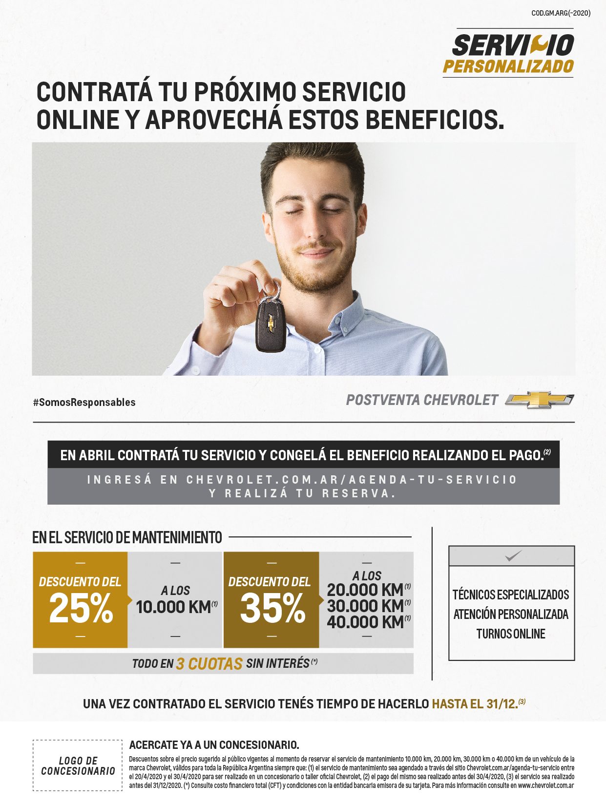 Chevrolet: beneficios hasta fin de año