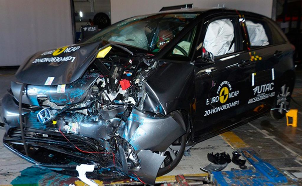 5 estrellas para el nuevo Honda Fit en las pruebas de choque