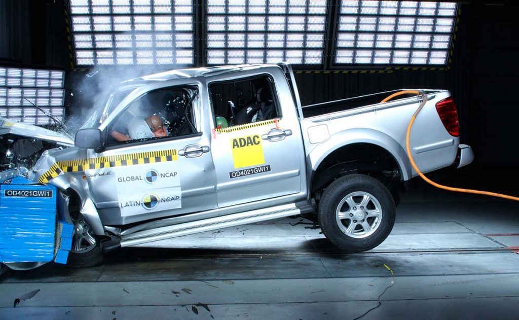 La pick up china que tuvo un pobre desempeño en las pruebas de choque y ...