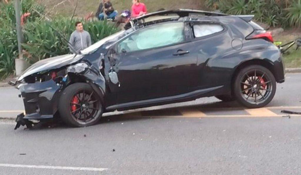 Uno de los 300 Toyota GR Yaris que ingresaron al país chocó en Mar del ...