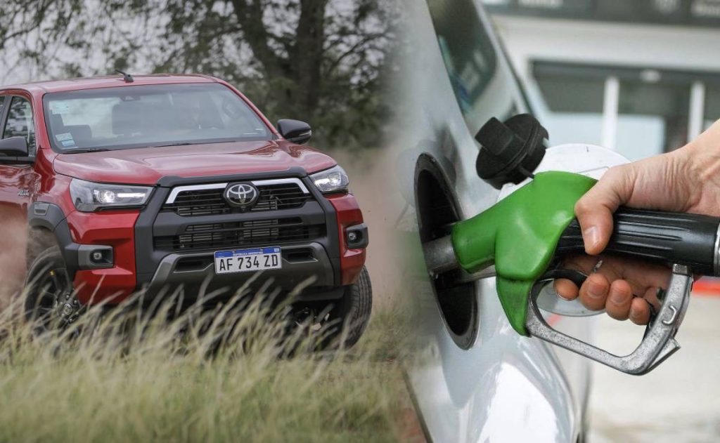 Tras los aumentos: te contamos lo que sale llenar el tanque de una Toyota Hilux y cuánto dura