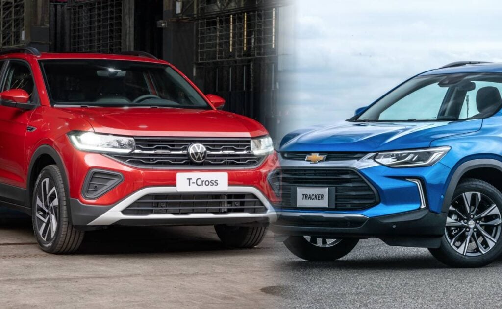 Volkswagen T-Cross o Chevrolet Tracker: ¿cuál es mejor SUV?